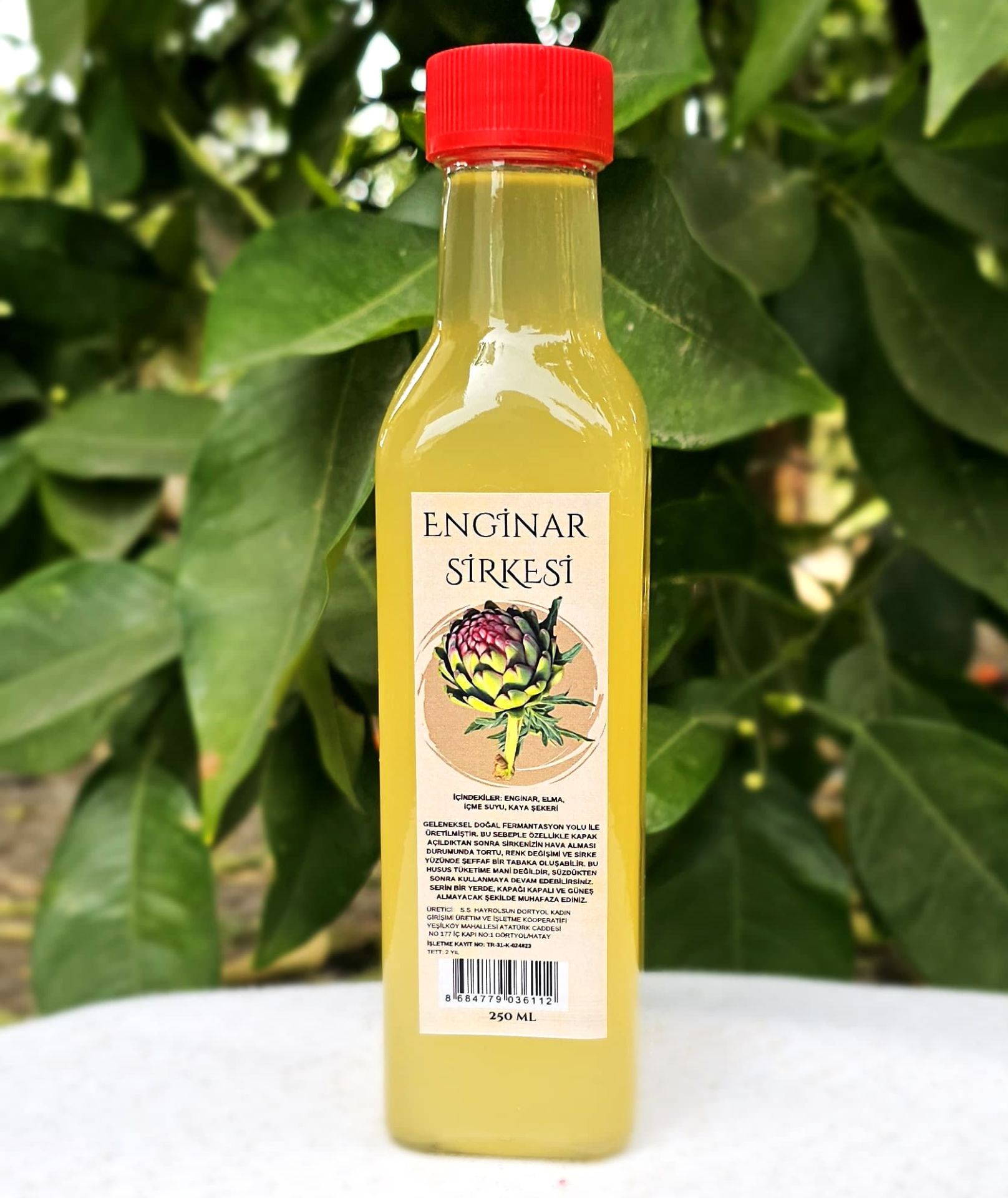 Enginar Sirkesi - 250 Ml - Hayrolsun Dörtyol Kadın Kooperatifi